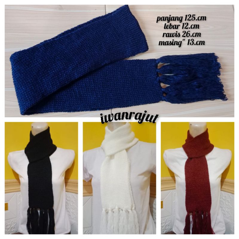 Jual SYAL RAJUT SCRAF PRIA/WANITA | Shopee Indonesia