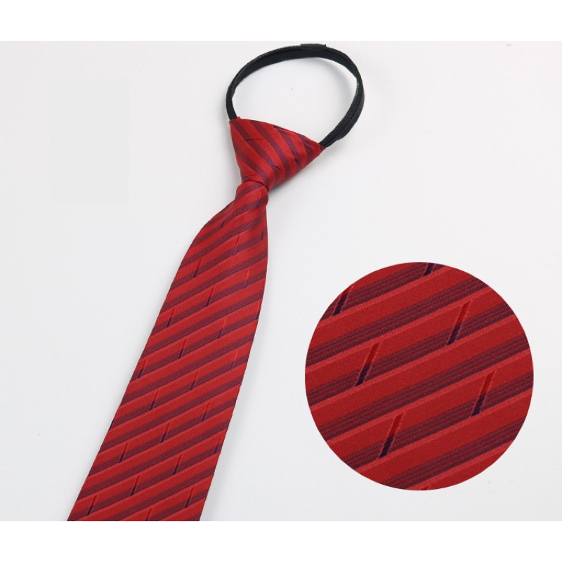 Jual Dasi Instan Resleting Pria Warna Merah | Shopee Indonesia