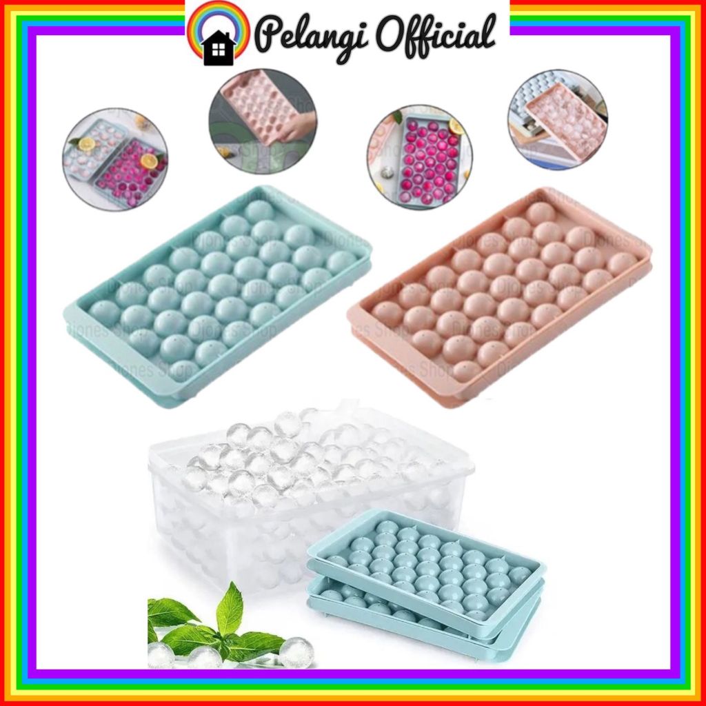 Jual 145 Cetakan Es Batu Bulat 33 Round Ice Cube Tray | Shopee Indonesia