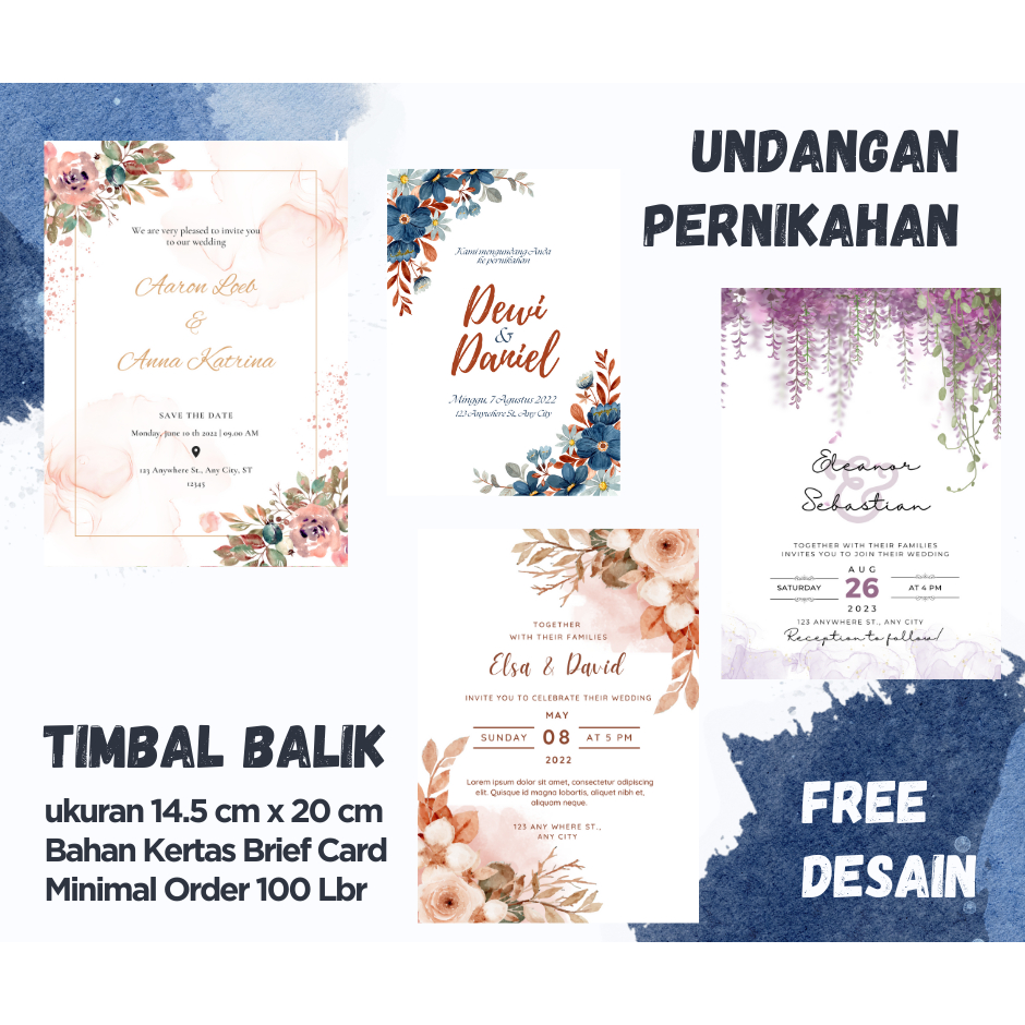 Jual CETAK UNDANGAN MURAH, UNDANGAN WEDDING, KHITAN, DESAIN KEKINIAN ...