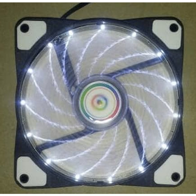 Jual FAN CASING 12CM WITH LED / FAN CASE 12 CM COLORS LAMPU - Putih ...