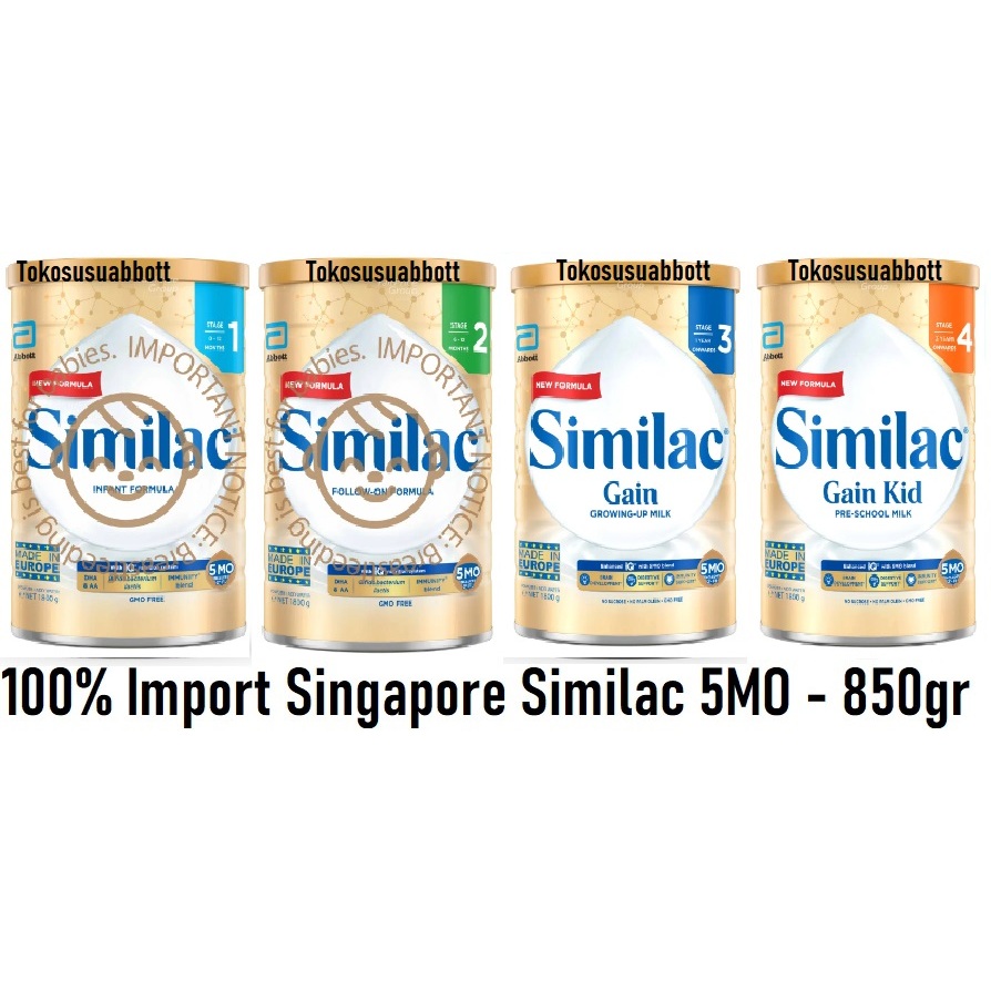 Jual SINGAPORE 1800gr Susu Formula Infant Similac Gain 5MO 5 MO Stage 1 ...