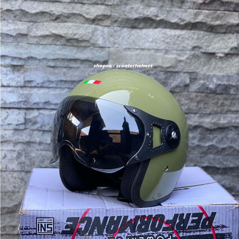 Jual HELM VESPA MATIC ITALY | Shopee Indonesia