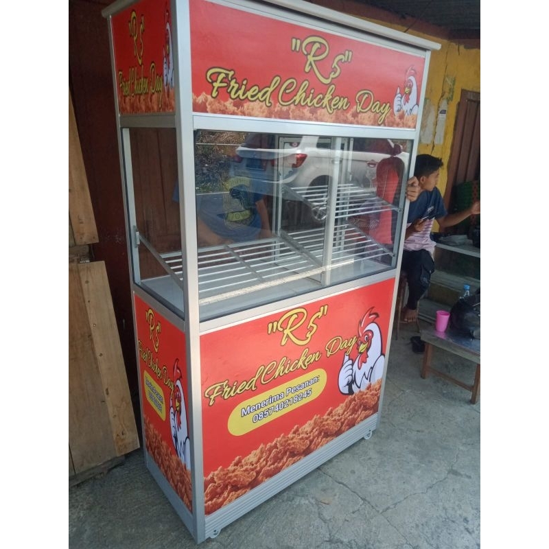 Jual gerobag aluminium booth jualan | Shopee Indonesia