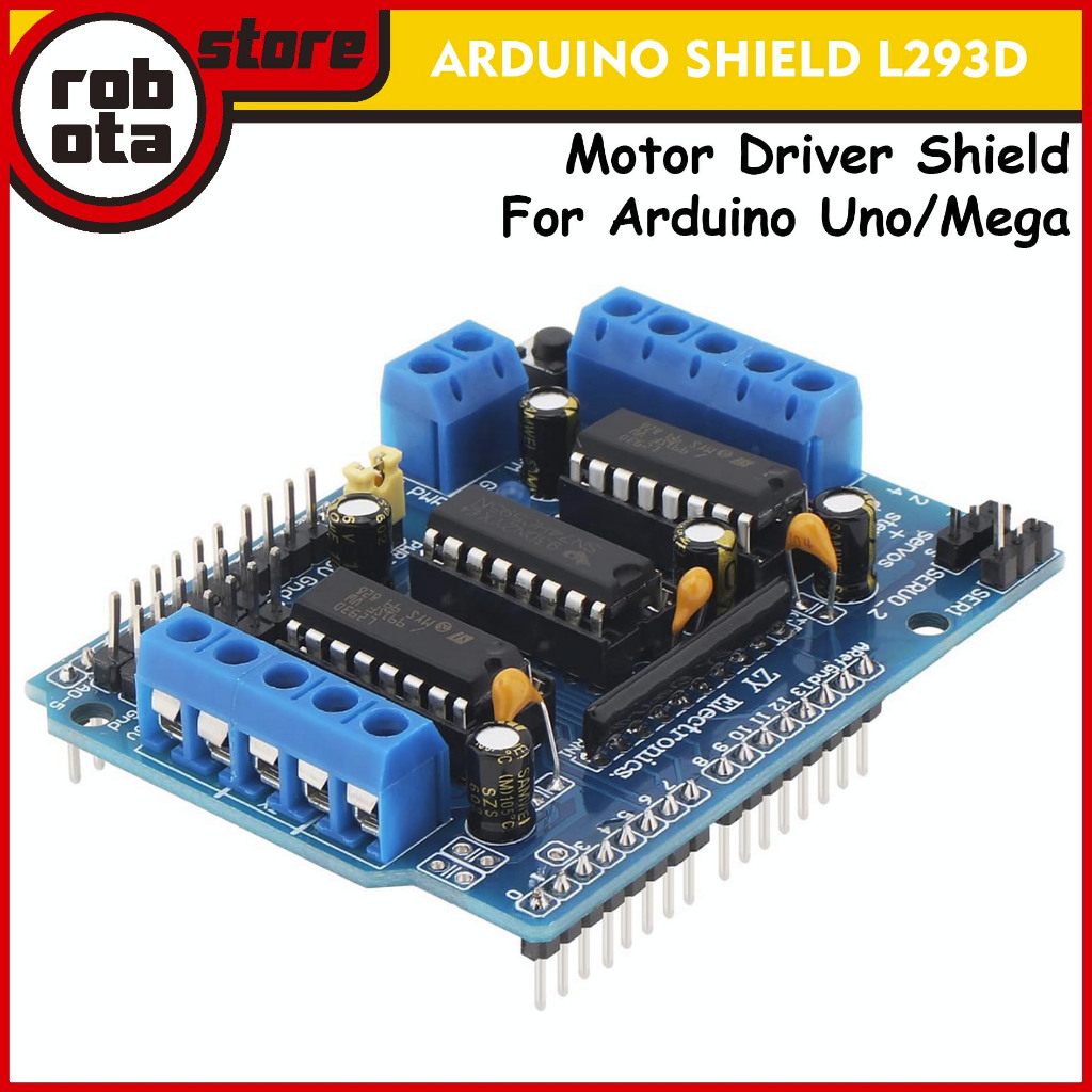Jual L293D MOTOR DRIVER SHIELD FOR ARDUINO MEGA UNO | Shopee Indonesia