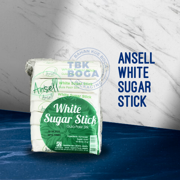 Jual Ansell White Sugar ( 8 gr / 60 pcs ) Stick Gula Putih Sachet ...