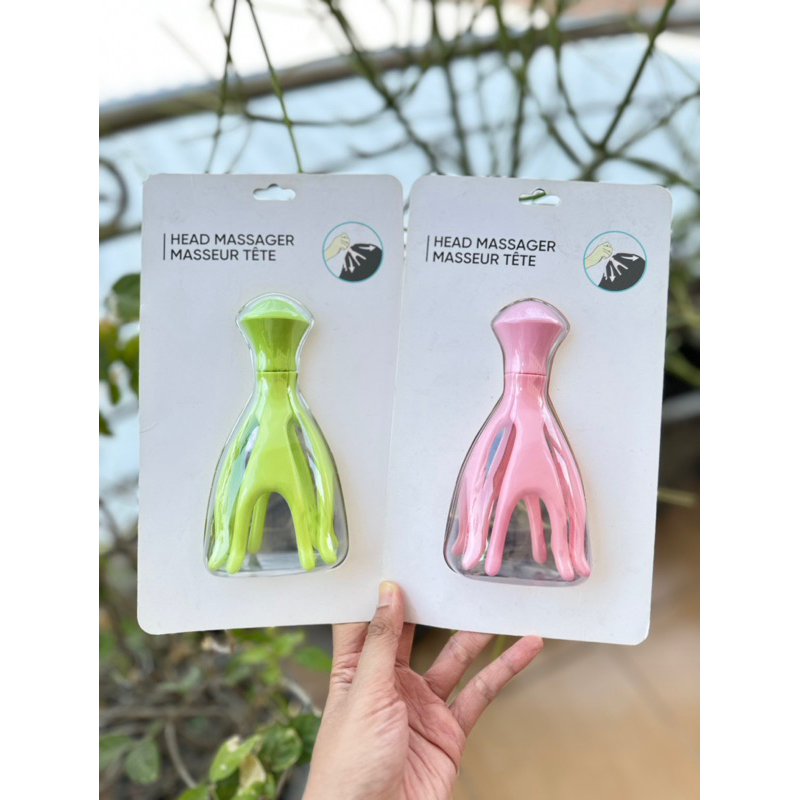 Jual MINISO OCTOPUS HEAD MASSAGER ALAT TERAPI PINK GREEN | Shopee Indonesia