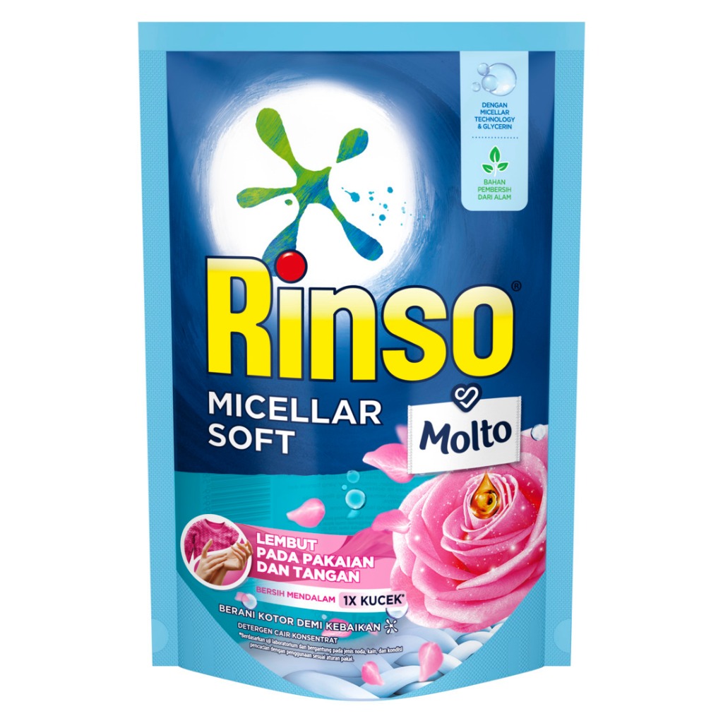 Jual RINSO DET LIQ MICELLAR SOFT RF 700ML | Shopee Indonesia