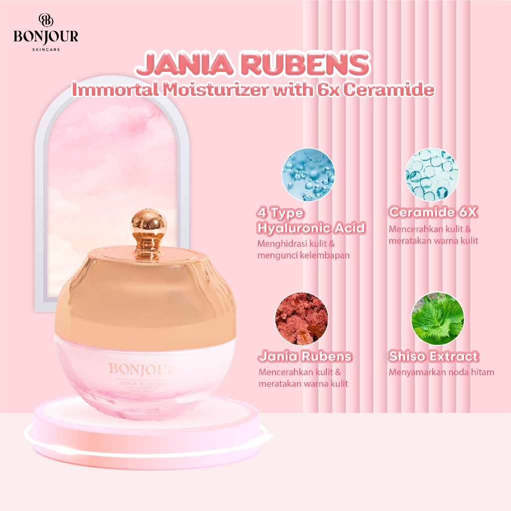 Jual BELIA BONJOUR (BUNDLING) Beauty Jania Rubens Immortal Moisturizer ...
