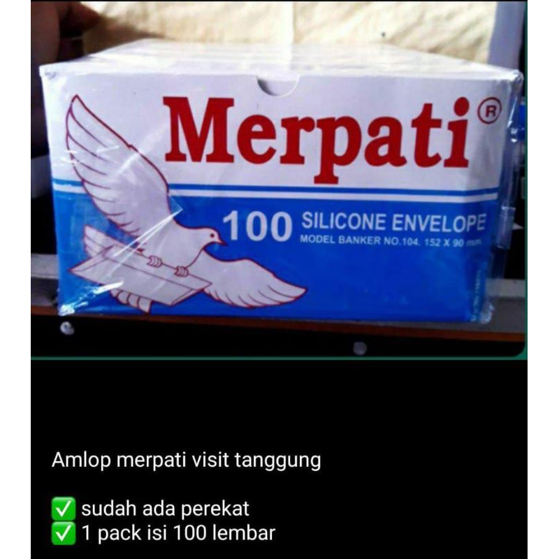 Jual [1 dus biru] amplop merpati tanggung | Shopee Indonesia