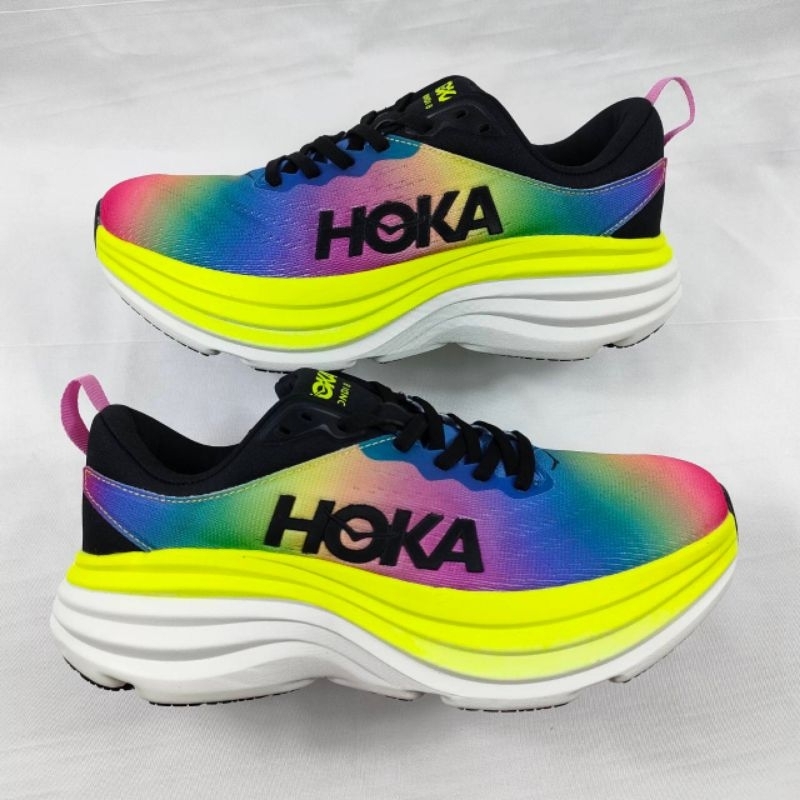 Jual HOKA ONE ONE BONDI 8 RAINBOW | Shopee Indonesia