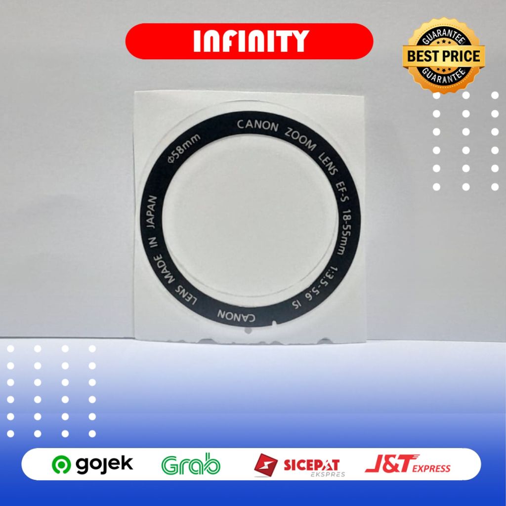 Jual Stiker Name Plate Canon EF-S 18-55mm 1:3.5-5.6 IS | Shopee Indonesia