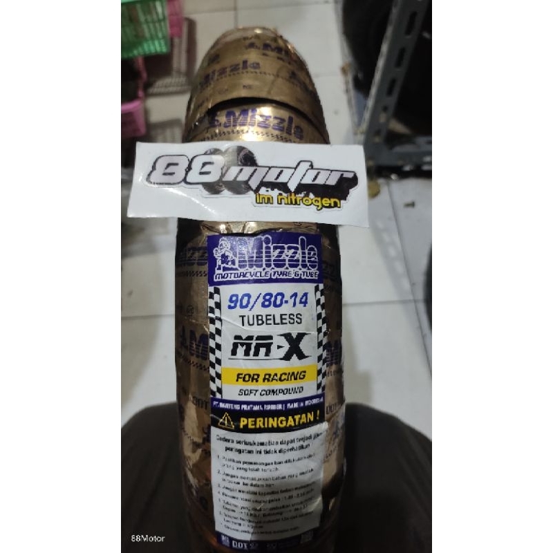 Jual Ban tubeless soft compound Mizzle MR-X 90/80-14, OFFLINE LEBIH ...