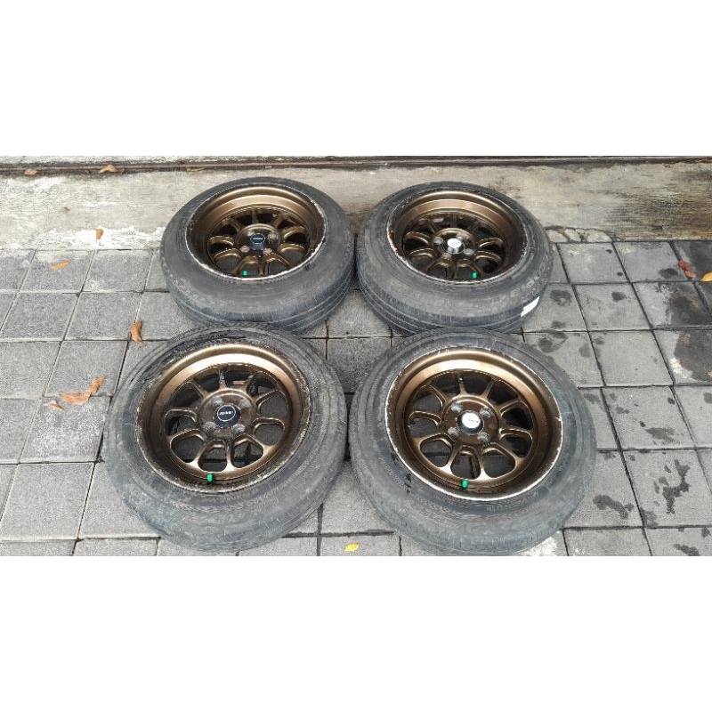 Jual VELG DAN BAN BEKAS MOBIL RACE RING 15 LEBAR 7/8 ET 30/35 BAUT ...