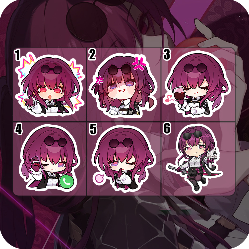 Jual Stiker Glossy 1 SET Honkai Star Rail HSR, Sticker Anime Lucu Untuk ...