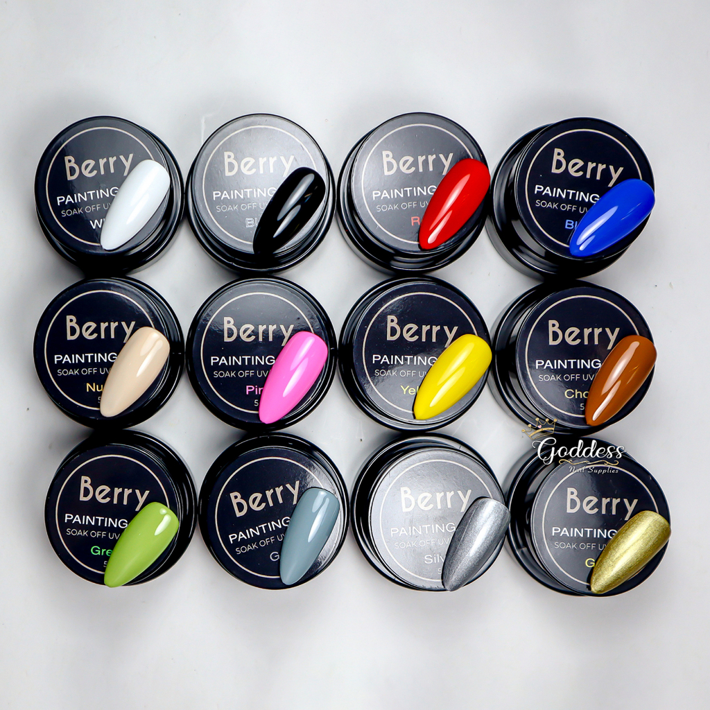 Jual BERRY PAINTING GEL PREMIUM DRAWING UV GEL POLISH KUTEK LUKIS ...