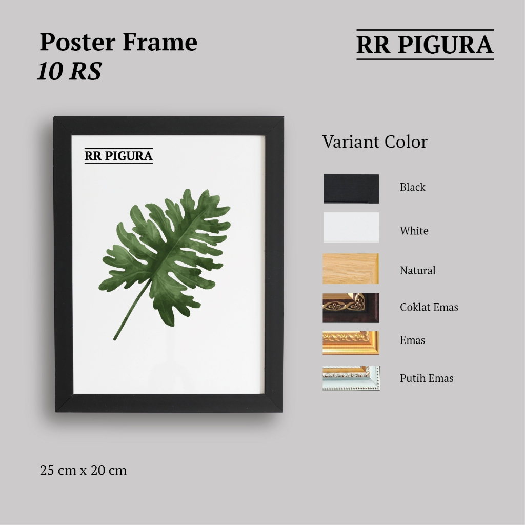 Jual RR23 - Pigura Bingkai Foto 10R Terdapat Kaca (20x25 cm) - Pigura ...