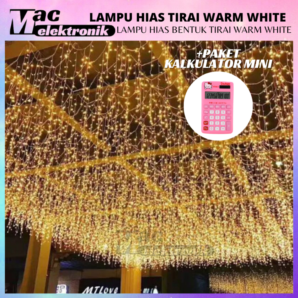 Jual Lampu Tirai 4.5M / Tumblr Dekorasi Wedding Lampu Hias Kamar Lampu ...