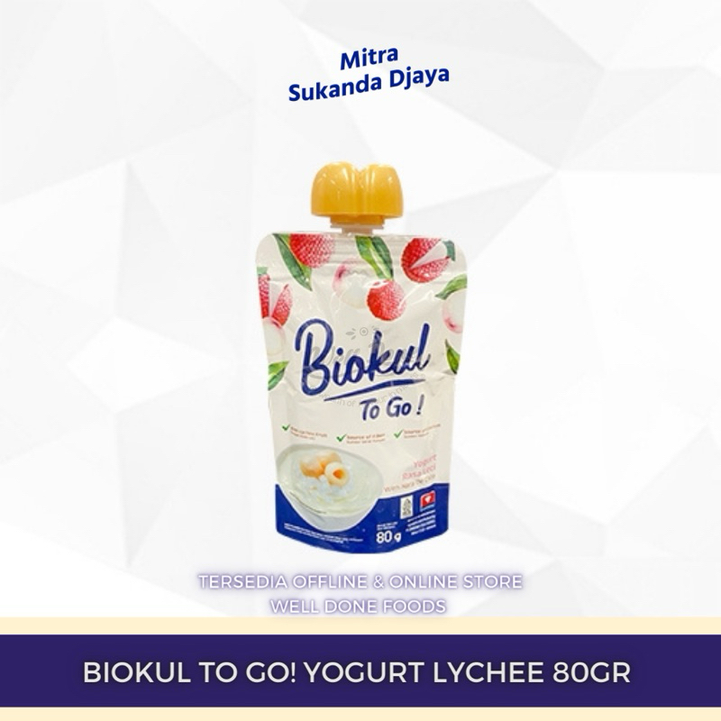 Jual Yogurt Lychee Biokul To Go 80gr | Shopee Indonesia