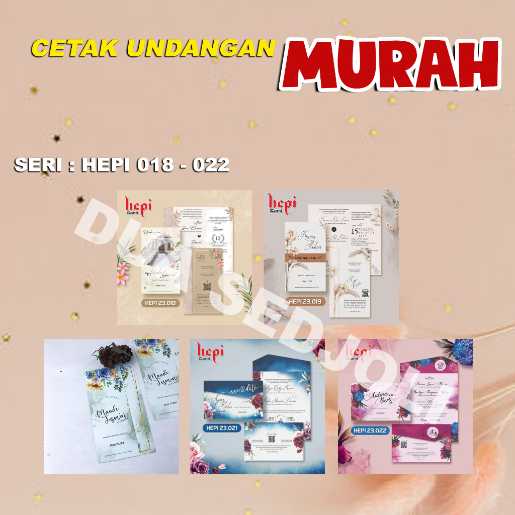 Jual UNDANGAN HEPI 018 - 022 | Shopee Indonesia