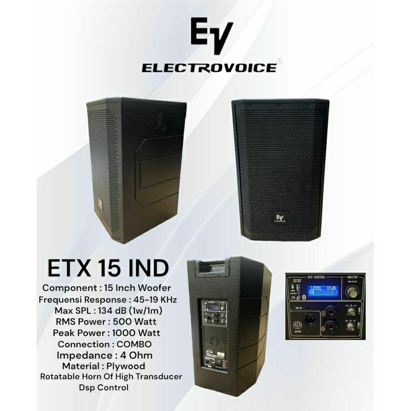 Jual Electro voice Etx 15 ind speaker aktip15 inc Electro voice (satuan ...