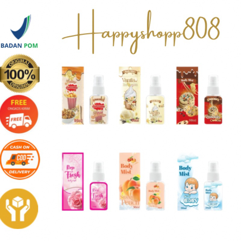 Jual Parfum Body Mist 35ml Premium / Parfum Body Mist Popcorn Caramel ...