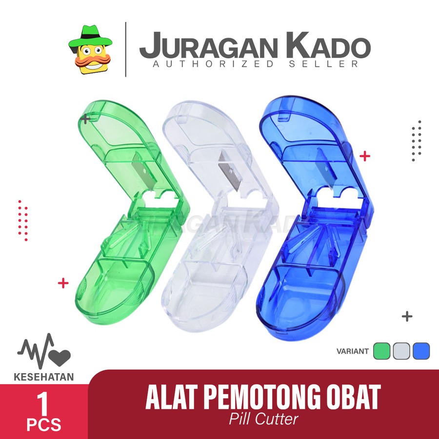 Jual Alat Pemotong obat + tempat obat praktis + penyimpan pembelah obat ...