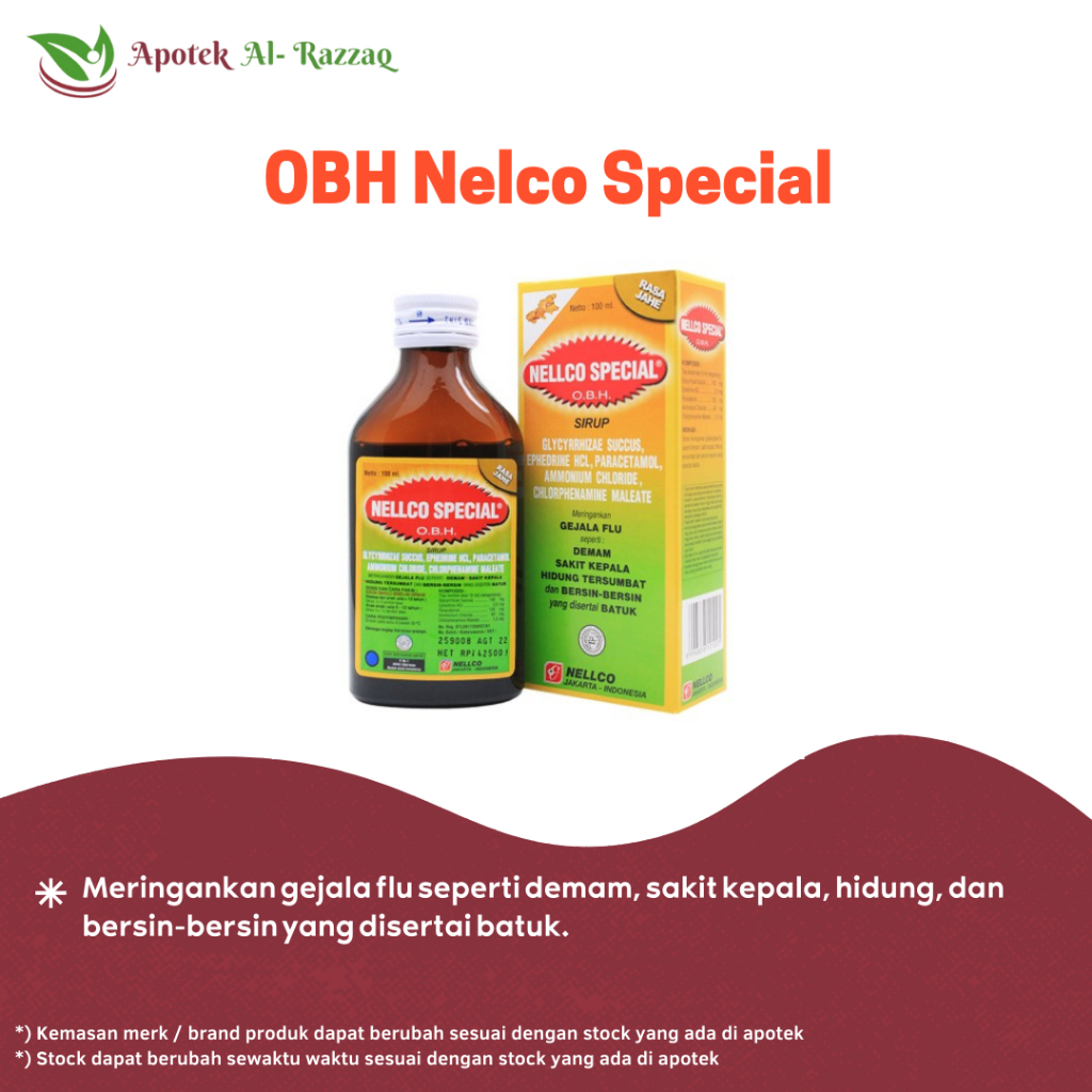 Jual OBH Nelco Special P.E - Demam, Batuk dan Pilek | Shopee Indonesia