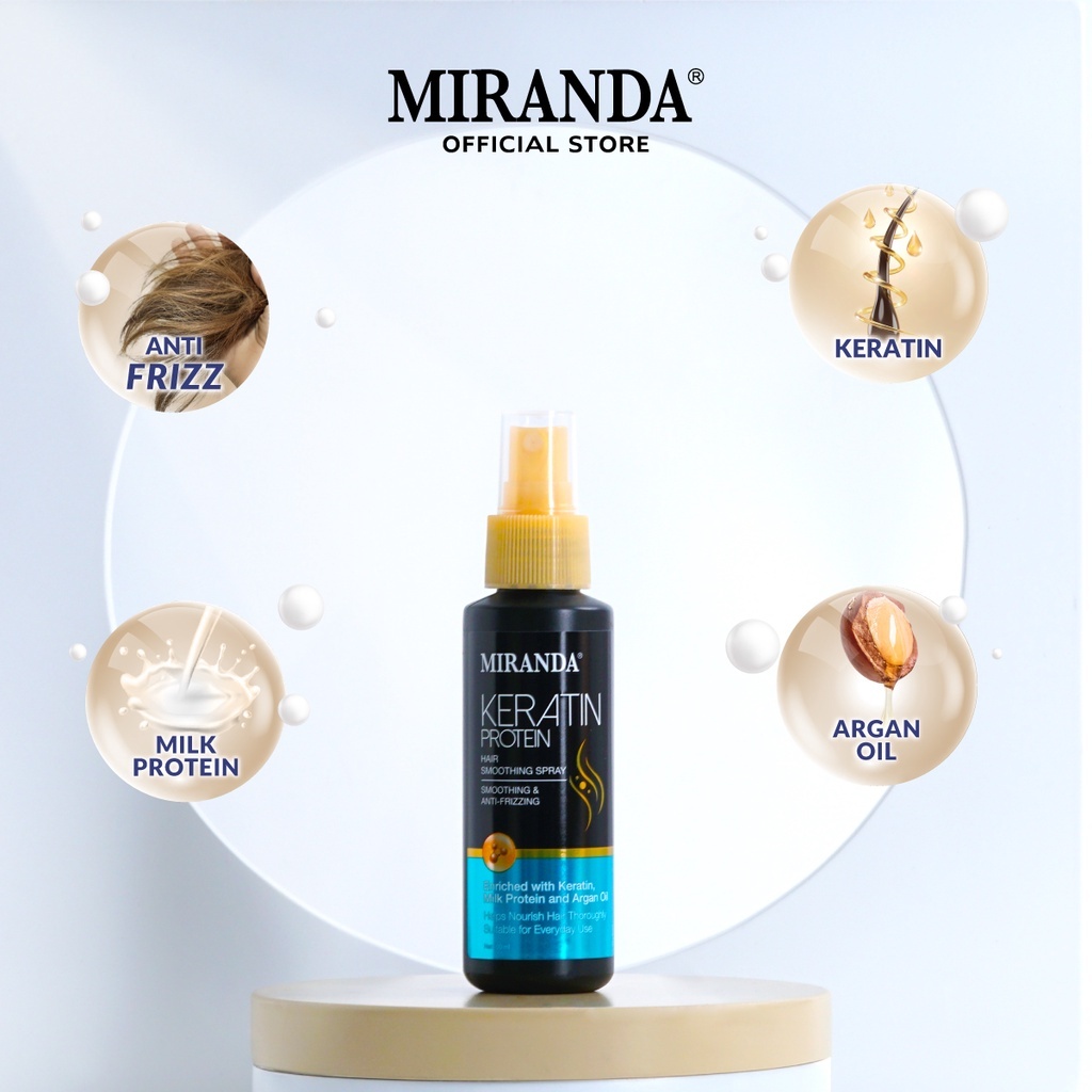 Jual ️VIRGO ️ Miranda Keratin Protein Hair Smoothing Spray 100ml ...
