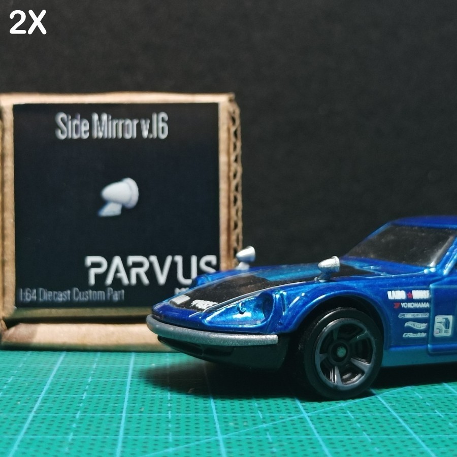 Jual Parvus Models 2X Side Mirrors V16 Spion Diecast Hot Wheels Tomica ...