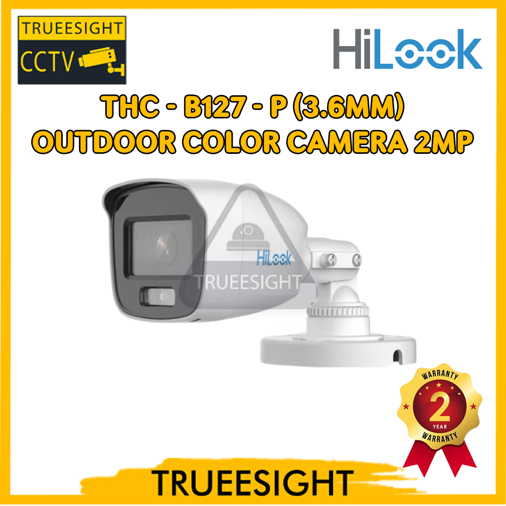 Jual BONUS BNC & DC - CCTV HILOOK FULL COLOR 2MP OUTDOOR THC B127 P ...