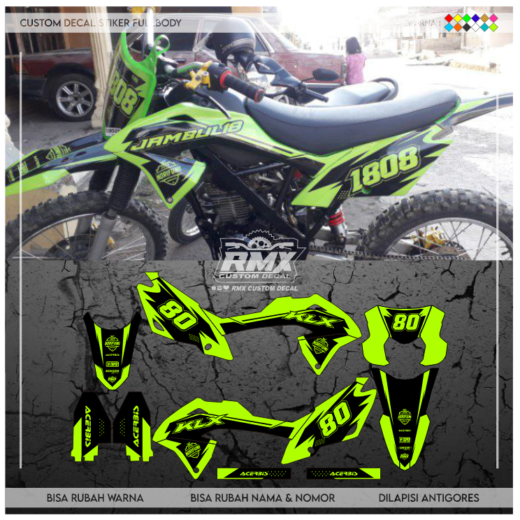 Jual DECAL KLX BF FULLBODY (010) DEKAL STIKER KLX 150 BF/G/L/SE/NEW ...