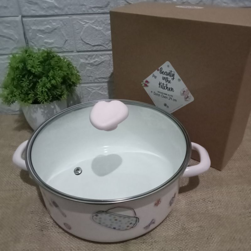 Jual PANCI ENAMEL DUTCH OVEN 24cm/BITK | Shopee Indonesia