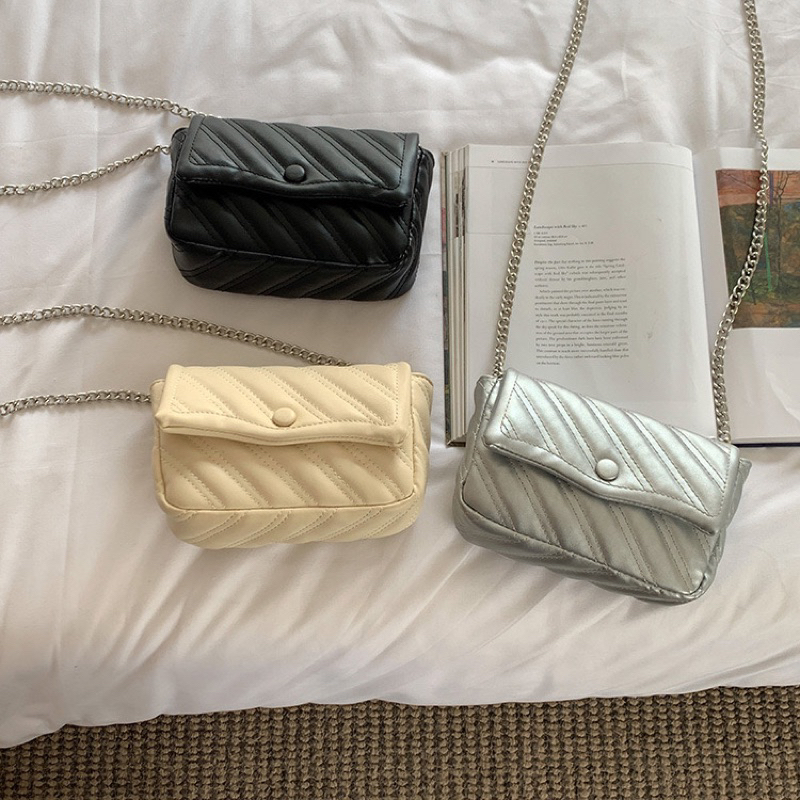 Jual Tas Selempang Kulit Wanita Tas Hp Cewek Rantai Mini Slingbag GX ...