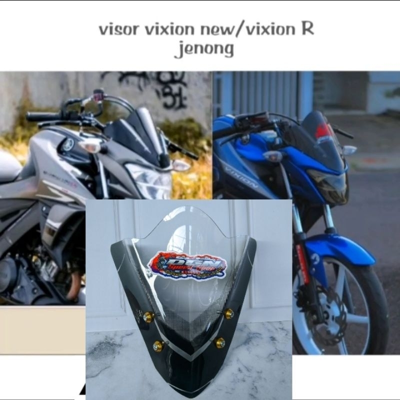 Jual VISOR YAMAHA VIXION R NEW 155 VVA MODE TERBARU PLUS BAUT VARIASI ...