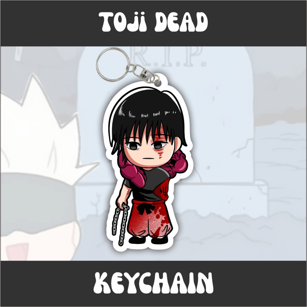 Jual (2 SISI) GANTUNGAN KUNCI JUJUTSU DEAD GOJO KIKO | NANAMI | TOJI ...