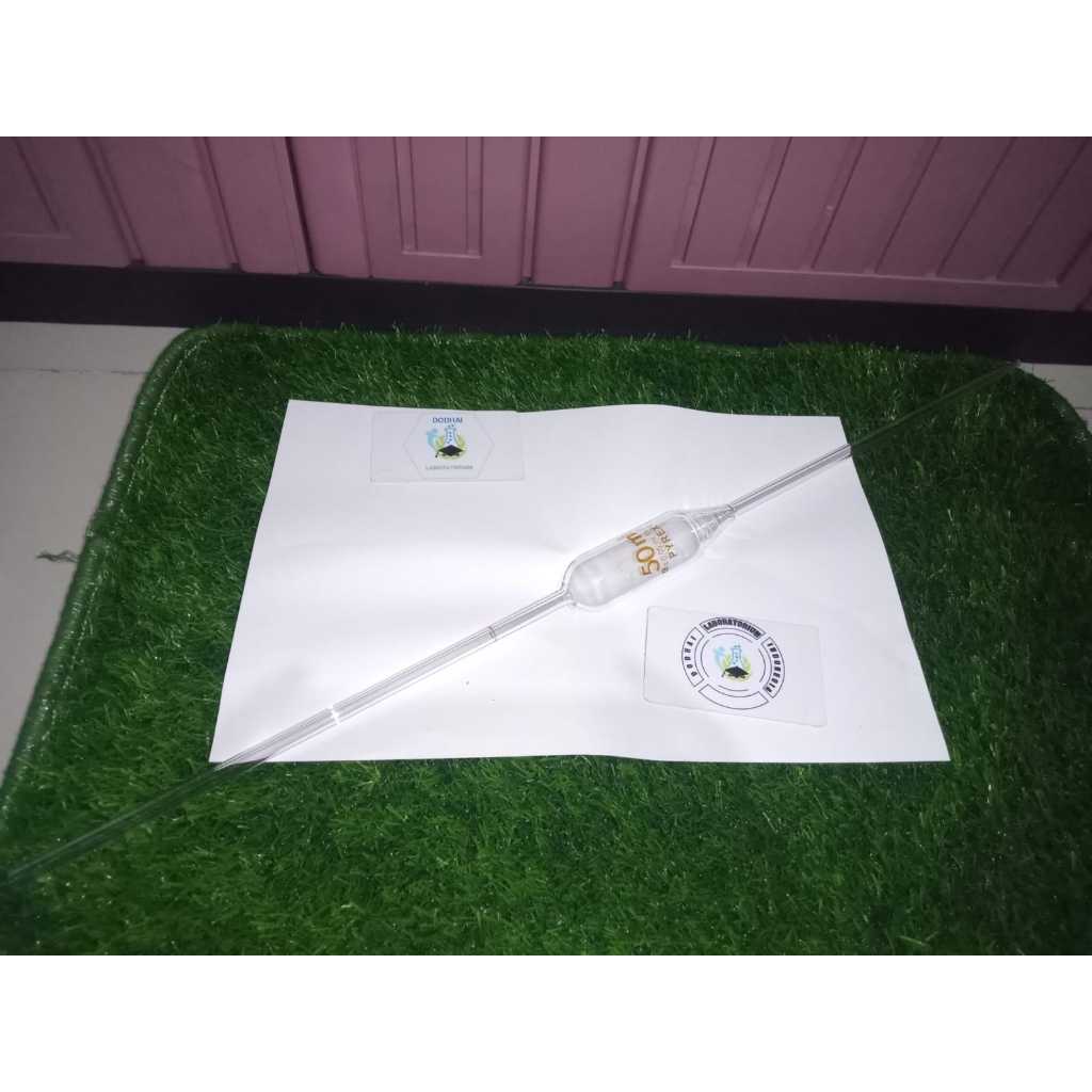 Jual Pipet volumetric, pipet gondok, pipet volume merk pyrex 50ml ...