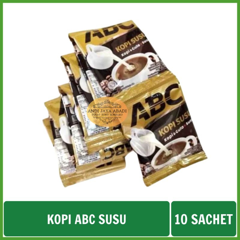 Jual Kopi ABC Susu Kopi Dan Gula + Susu (1 Renceng / 10 Sachet ...