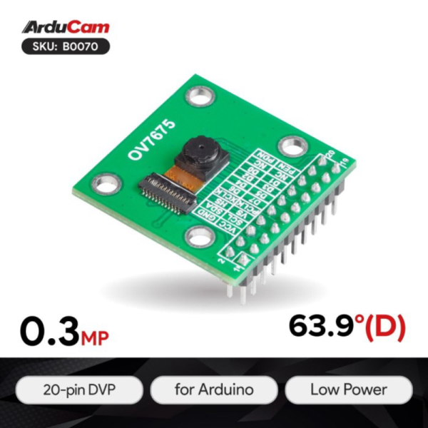 Jual Arducam 0.3MP OV7675 20-pin DVP Camera Module for Arduino GIGA R1 ...