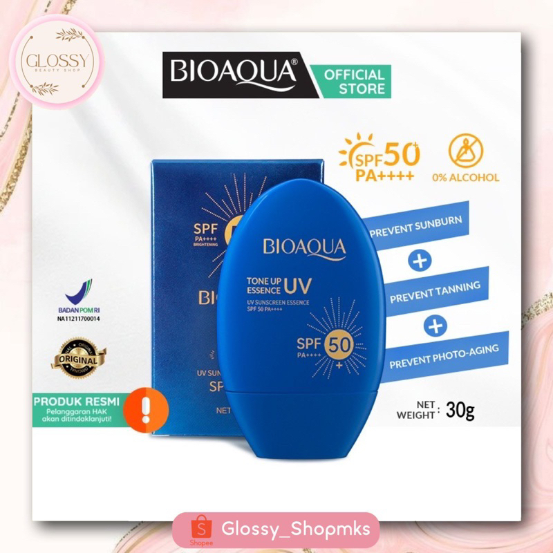 Jual BIOAQUA UV Sunscreen Essence Tone UP SPF50 PA++ | Shopee Indonesia