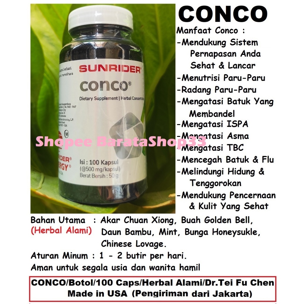 Jual Sunrider CONCO, nutrisi ini dirancang untuk mengatasi sistem ...