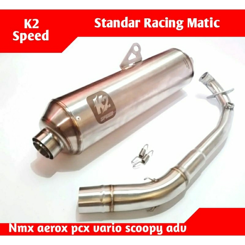Jual knalpot standar racing nmx pcx vario aerox beat scoopy original k2 ...