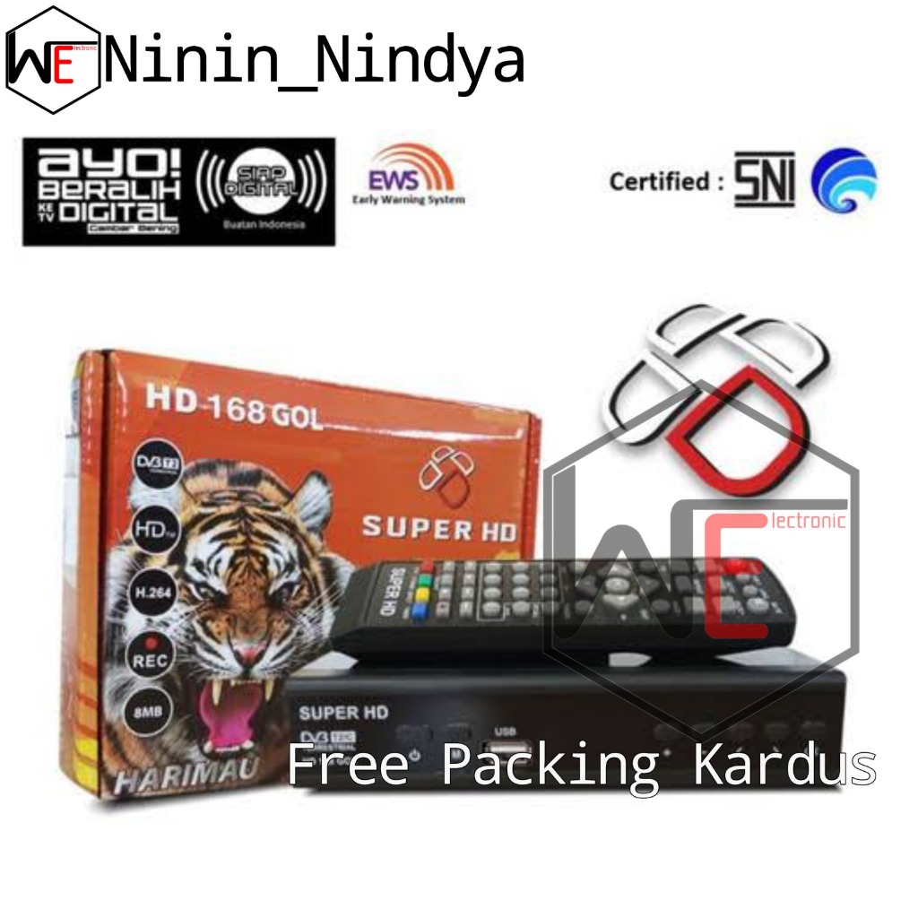 Jual [Live] set top box STB SUPER HD 168 Harimau Penerima Siaran Tv ...
