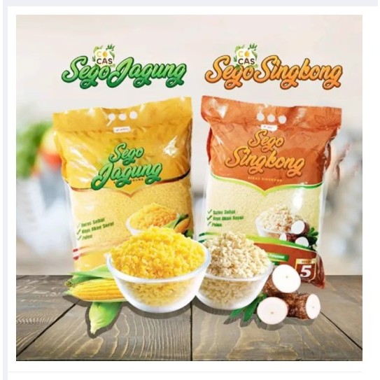 Jual Beras Nasi jagung Instant nasi singkong rendah gula tinggi serat ...
