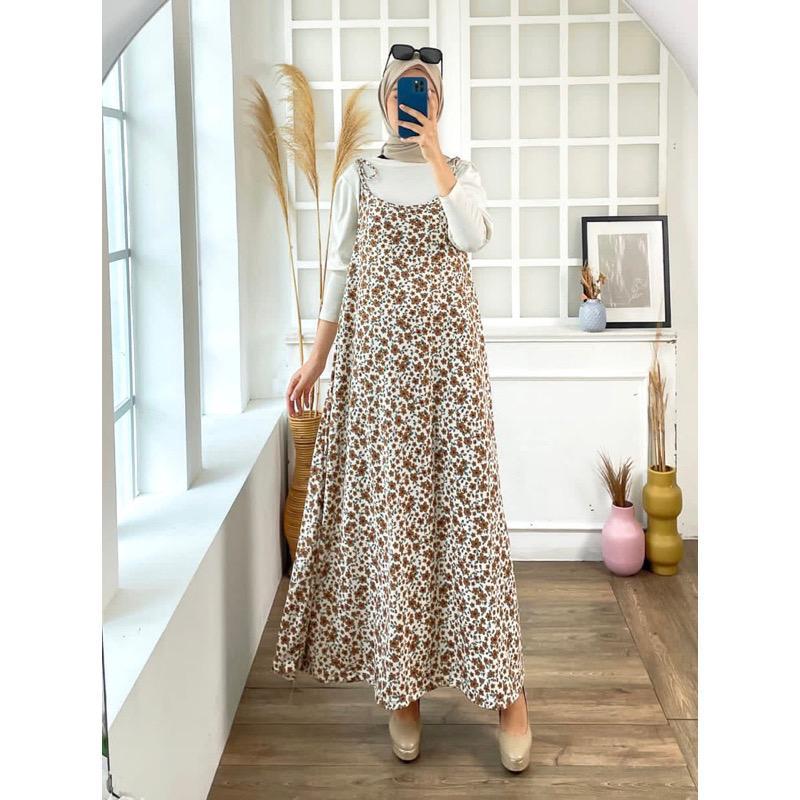 Jual OVERALL MADY - LONG OUTER DRESS HYGET MOTIF FLORAL VIRAL DRESS ...