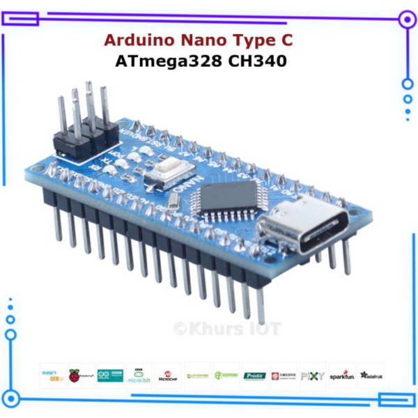 Jual Arduino Nano V3 Type C ATmel ATmega328P CH340 - Tanpa Cable Diskon ...