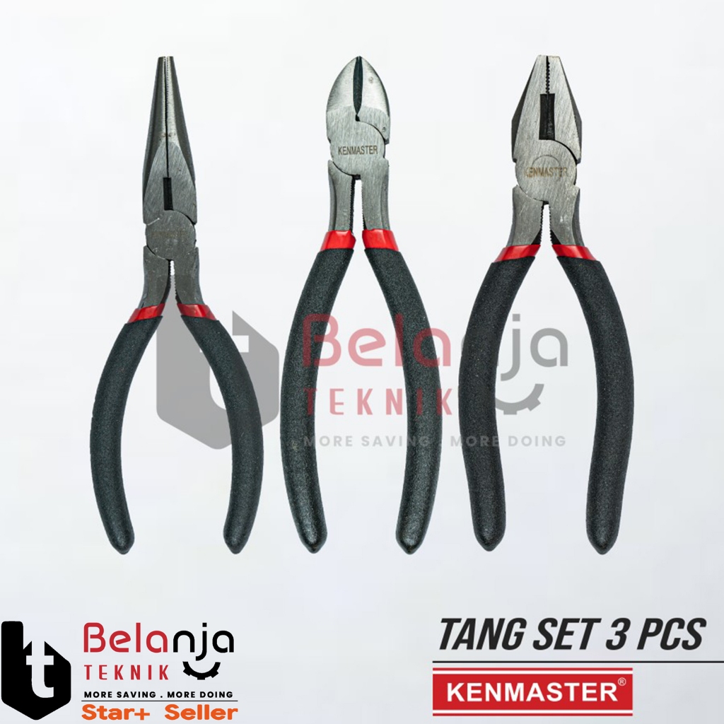 Jual Kenmaster Tang Kombinasi Potong Lancip 6 Inch Tang 3 Pcs ...
