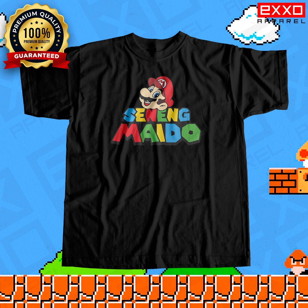 Jual EXXO - Kaos Plesetan Super Mario Seneng Maido | Shopee Indonesia Jual EXXO - Kaos Plesetan Super Mario Seneng Maido | Shopee Indonesia