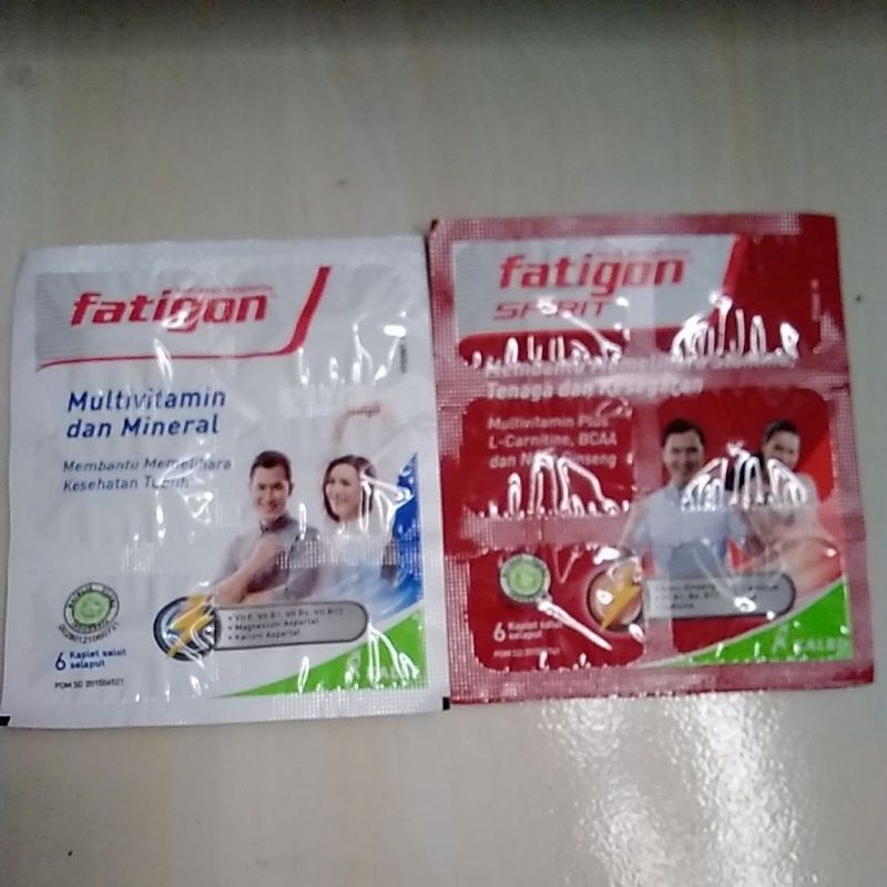 Jual Fatigon Spirit/Multivitamin 1Strip isi 6tab | Shopee Indonesia