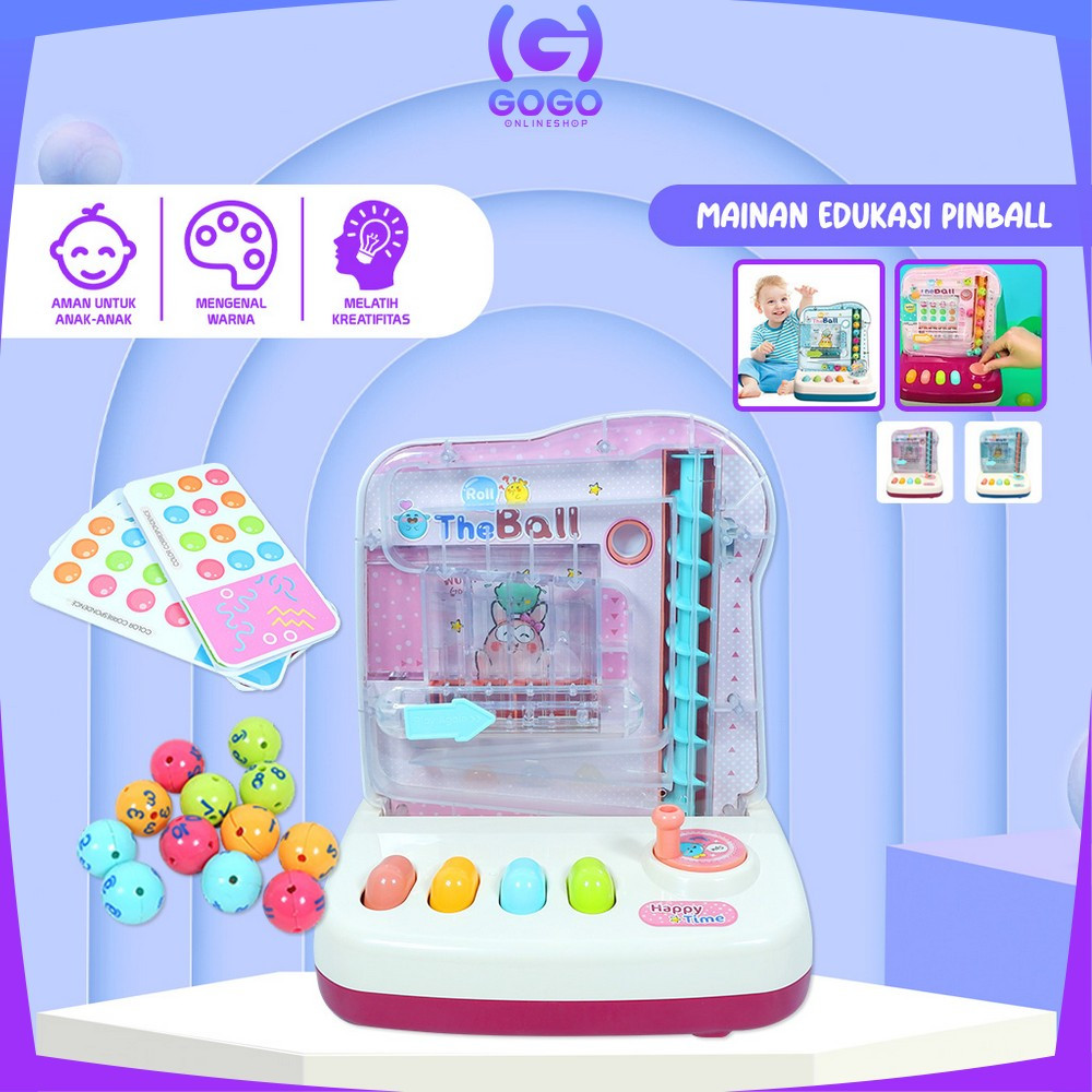 Jual GOGO-M339 Mainan Edukasi Roll The Ball Mesin Mainan Bola Manual ...